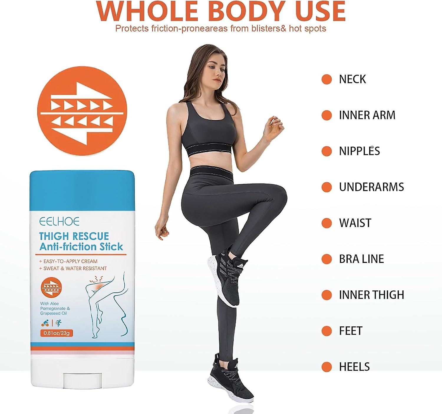 Thigh Rubbing Protection, Anti Chafing Stick Thigh, Anti-Rubbing Thigh ...