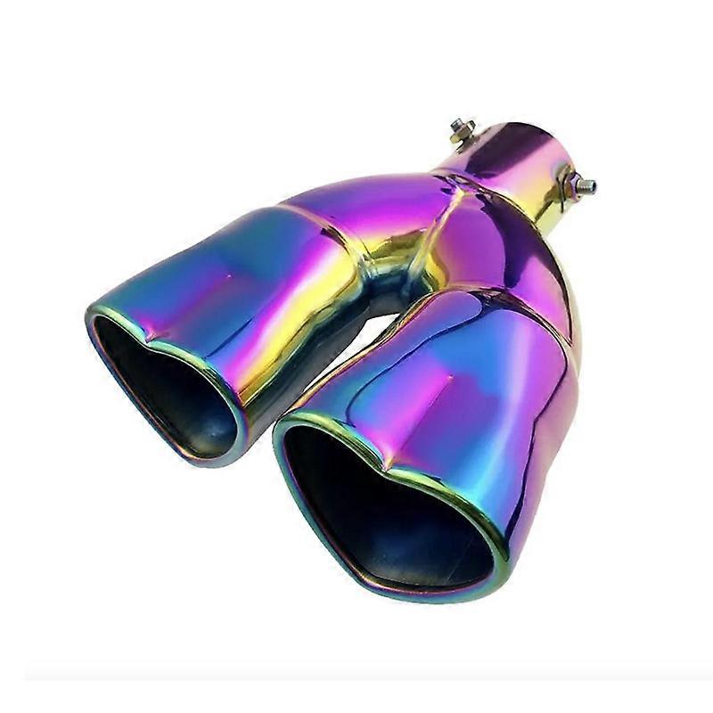 Universal Heart Shaped Car Exhaust Tip Tail Pipe Muffler 304 Stainless ...