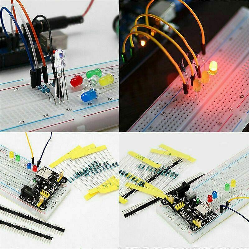 Arduino Elektronik Bileşenler Seti için 830x Ahududu Breadboard ...