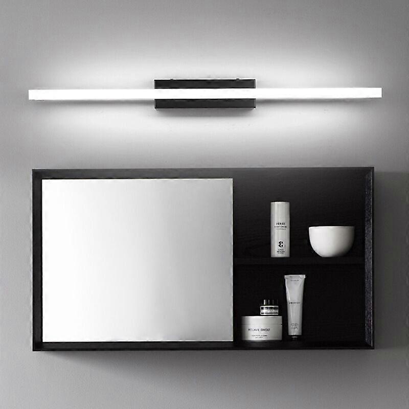 LED Mirror Lamp Wall Lamp Bathroom 40cm Cold White 9W 6000K Black ...