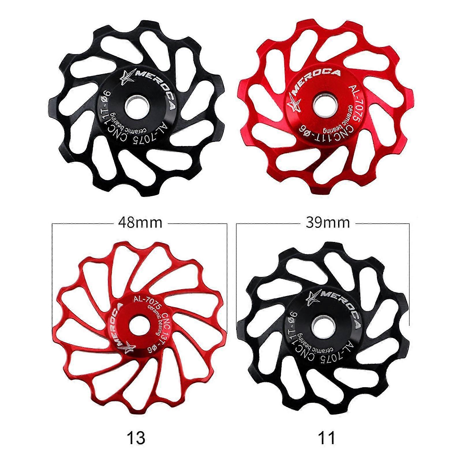 Road Bike Ceramic Pulley Rear Derailleur 11t/13t Guide Bearing Jockey Wheel 11t Black | Fruugo UK