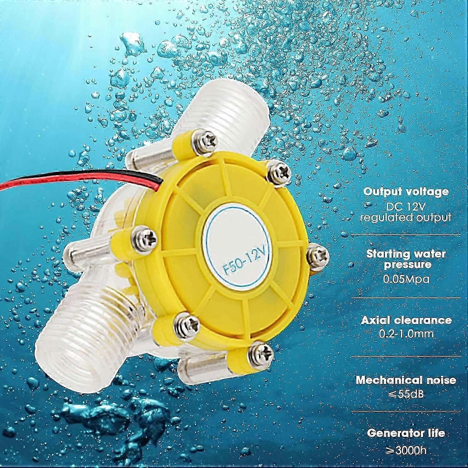 12V Microdro Water Turbine Generator Neodymium Magnet Ultra-Low Water ...