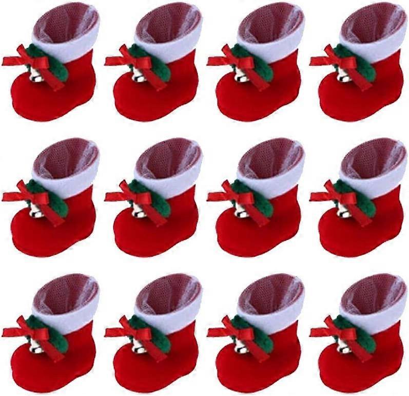 Christmas Candy Boots 12Pcs Hanging Christmas Sock, Christmas Boot, For ...