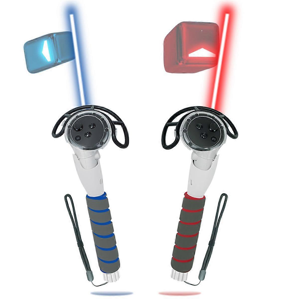 For Quest3 Handles Controller Long Stick Handle Dual Lightsaber for ...