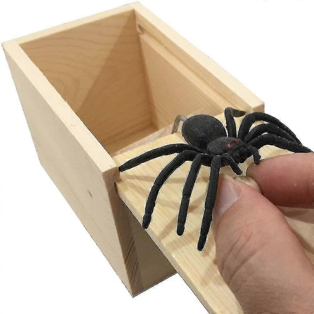 Rubber Spider Prank Boxhandcrafted Wooden Surprise Box Prank, Spider ...