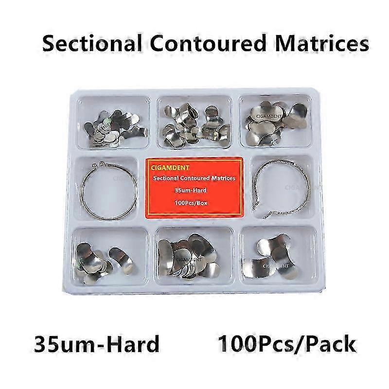 1box Dental Sectional Contoured Matrice Proximal Anterior Strips Twin ...
