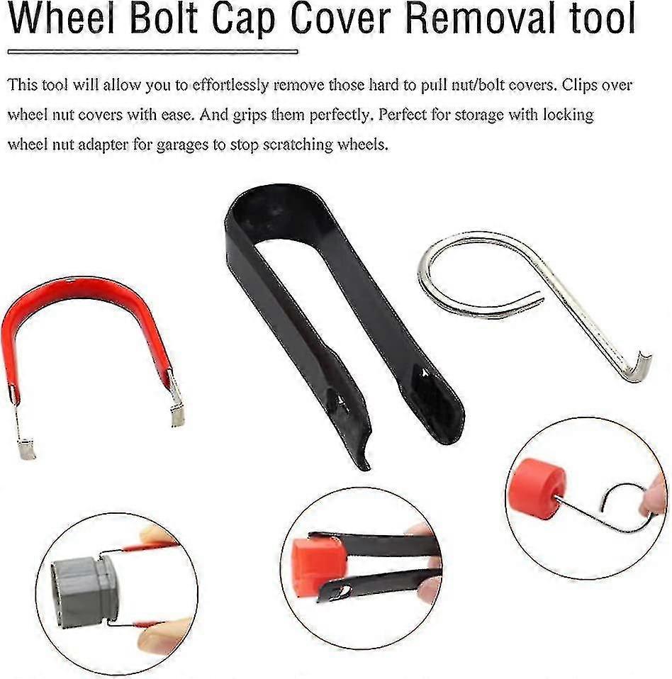 6pcs Wheel Nut Cover Removal Tool, Car Wheel Bolt Cap Cover Removers ...