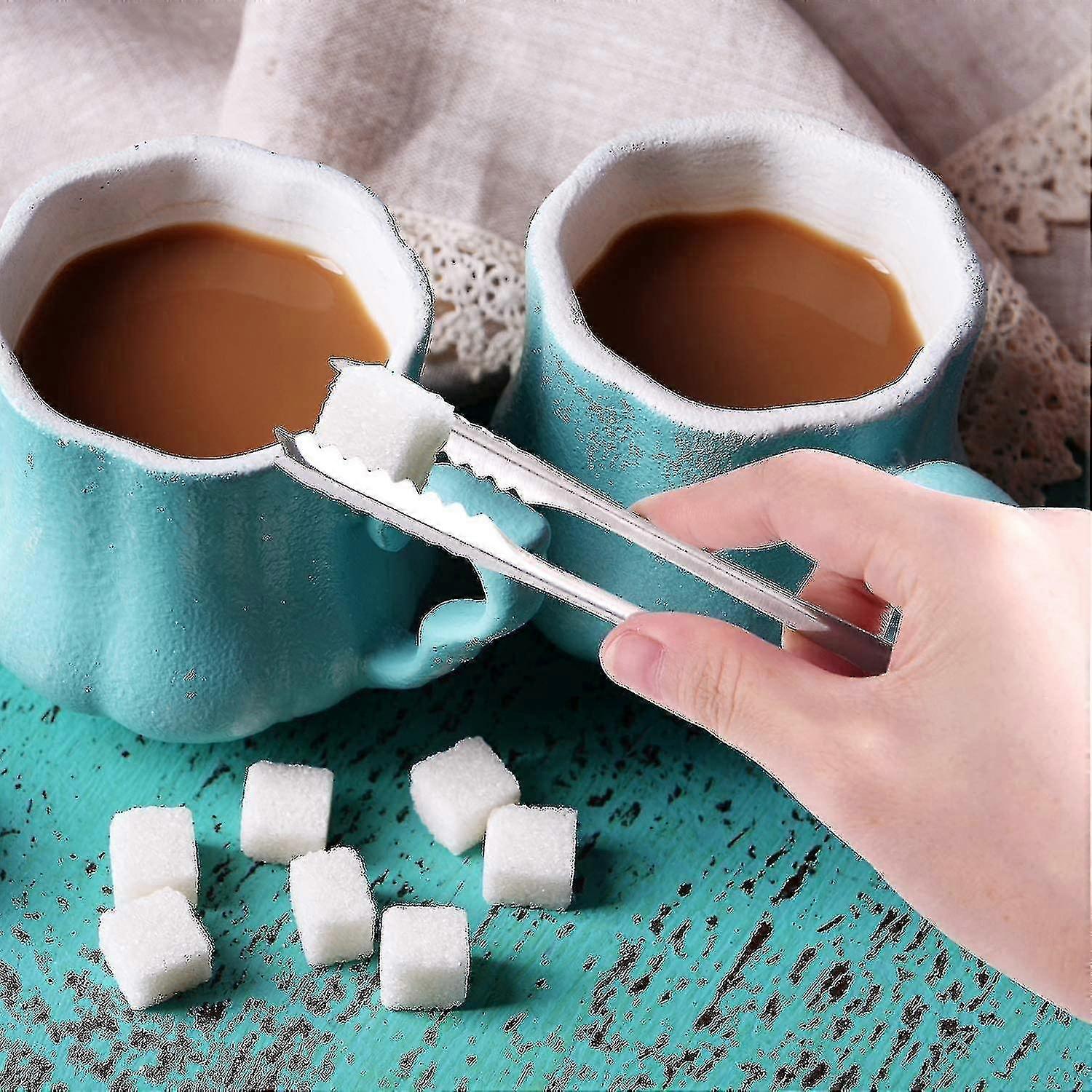 12 Pcs Candy Tongs, Icing Sugar Tongs, Stainless Tongs, For Ice Cream ...