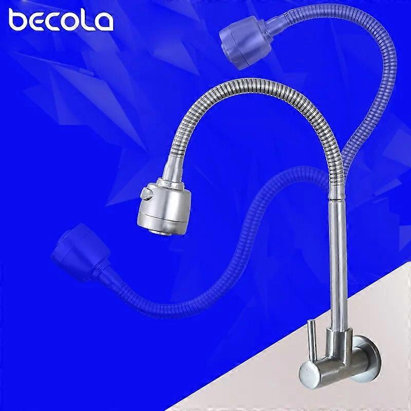 Stainless Steel Wall Mounted Kitchen Faucet Wall Kitchen Mixers Kitchen ...