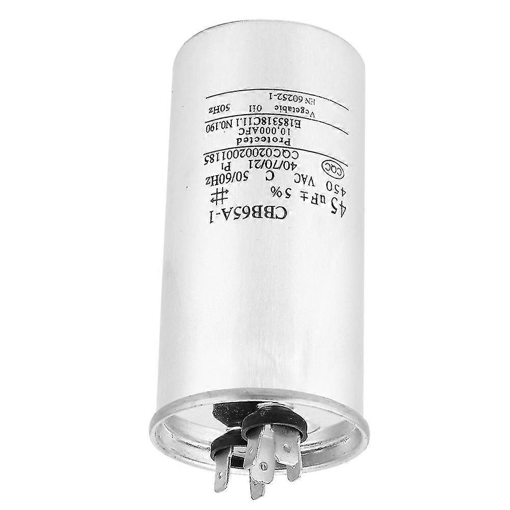 CBB65 45UF 450V Aluminum Foil Capacitor for Air Conditioning Compressor ...