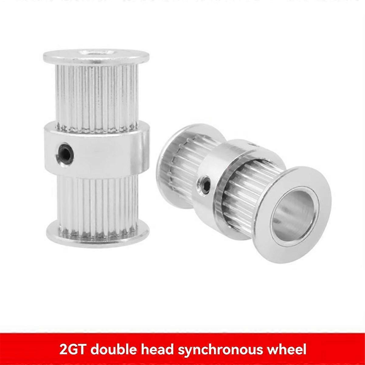 For 2 3D Printer Dual Timing Pulley 20 Teeth for 6mm Belt Width ...