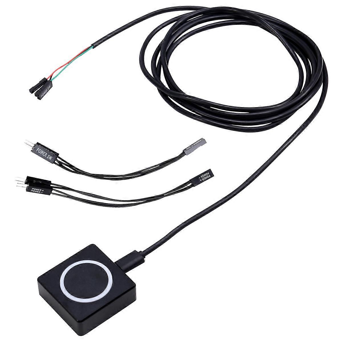 PC Power Button Desktop Power Switch PC External Start Power on/Off ...