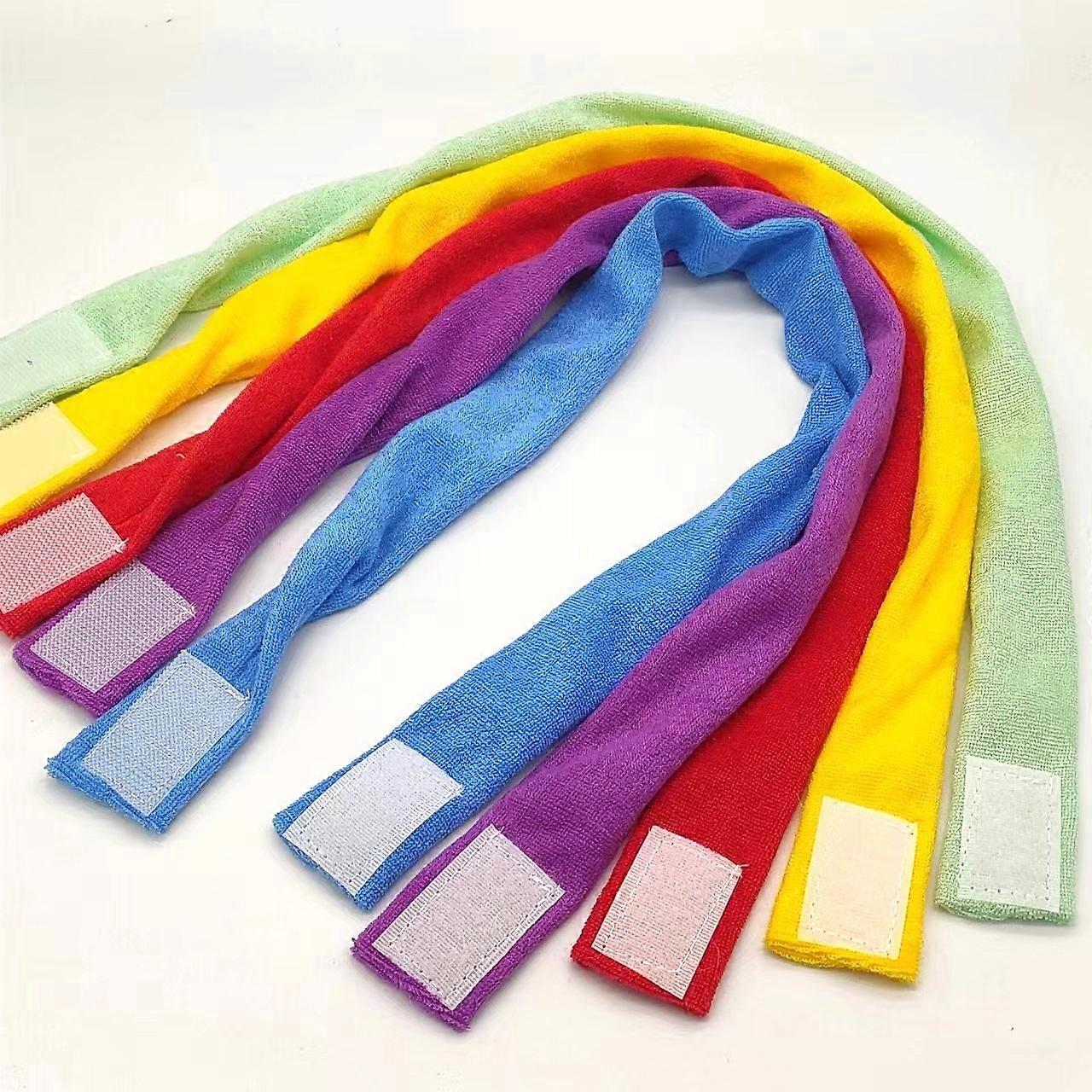 8 Pack Soft and Absorbent Terry Cloth Teething Chew Necklaces ...