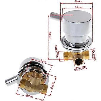 Shower Cabin Mixer Hot Cold Water Mixing Valve Mixer Two in One Outlet ...