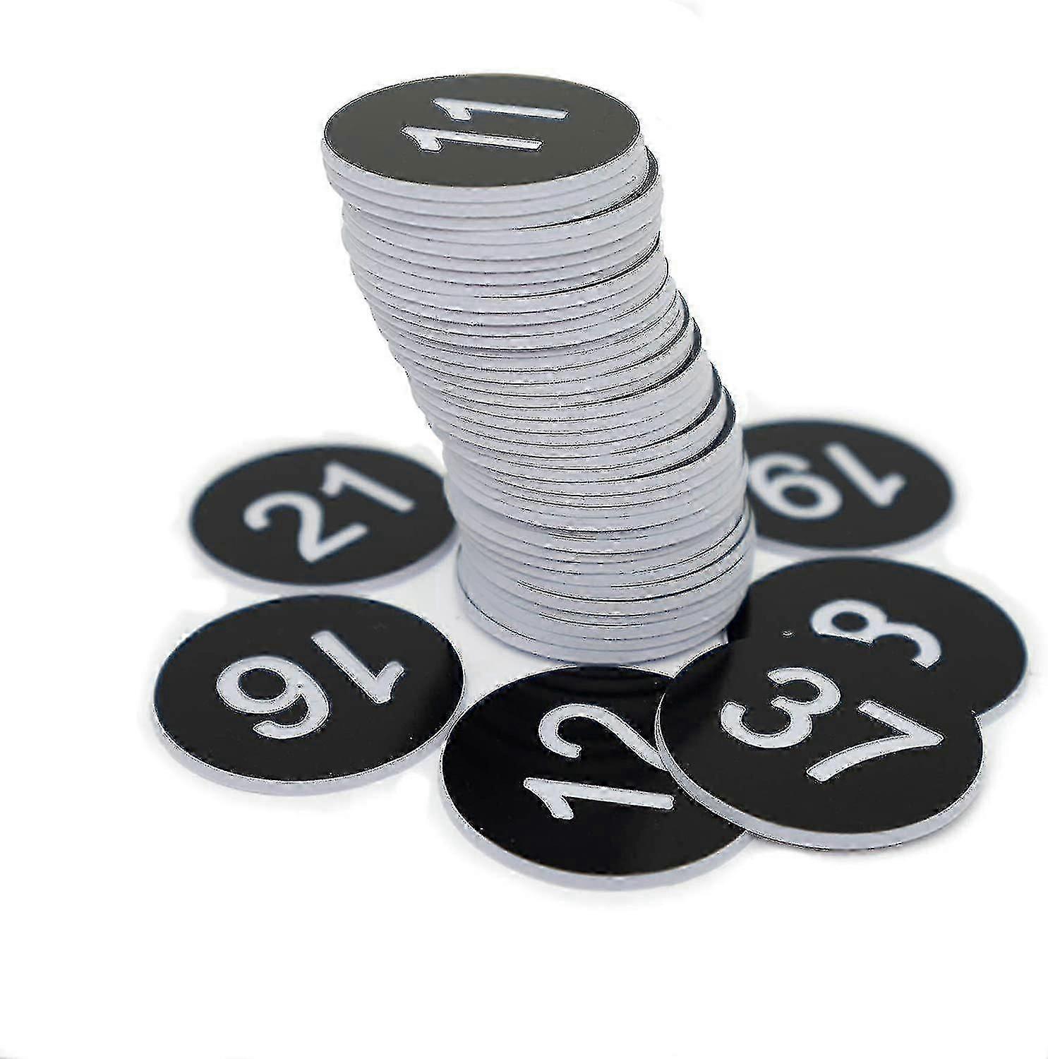 Plastic Number Tags Engraved Numbered Tags Id Tags Key Tags Without ...