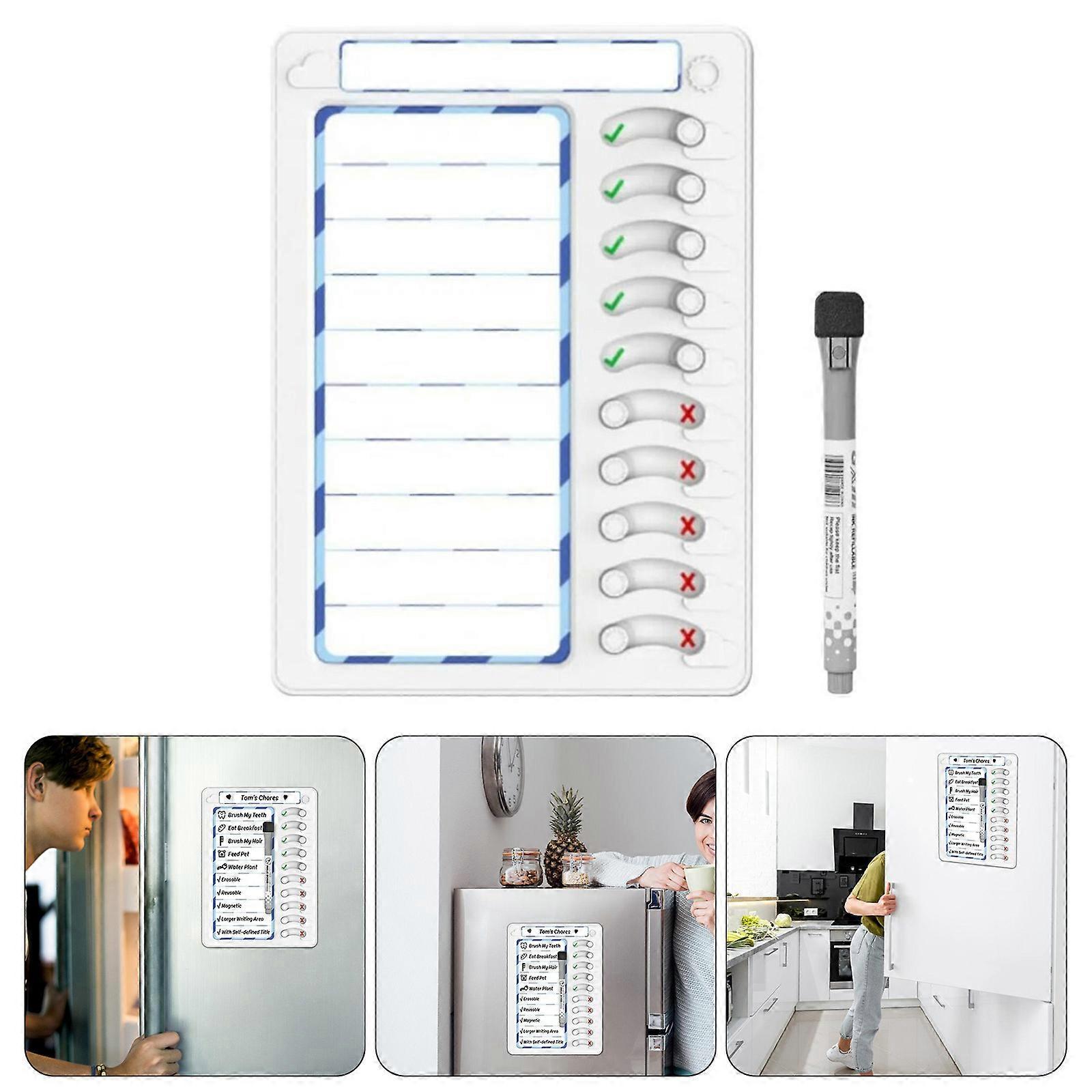 Blank Chore Chart for Kids Magnetic Dry Erases Chore Chart Checklist ...