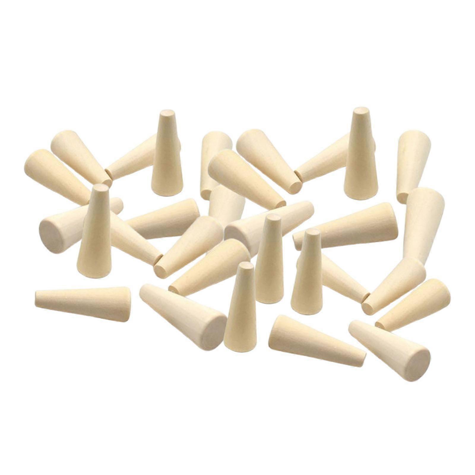 30 Pieces Wood Cone Racks Ring Storage Organiser for Jewelry Shop ...