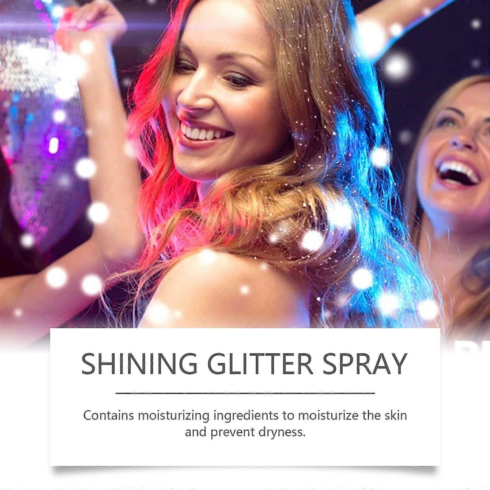 3PC stage makeup glitter spray face clavicle brightening glitter natural | Fruugo UK