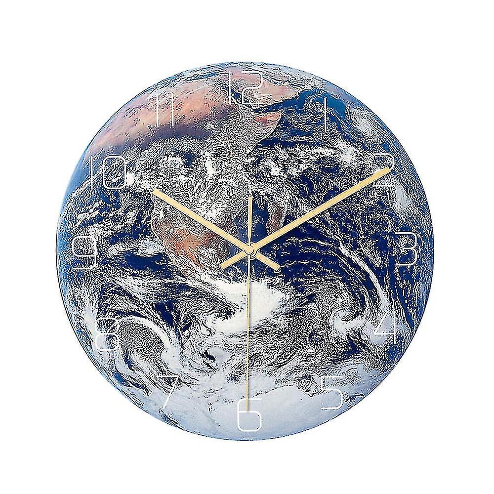 3d Luminous Earth Wall Clock Wall Clock Seven Continents Wall Clock ...