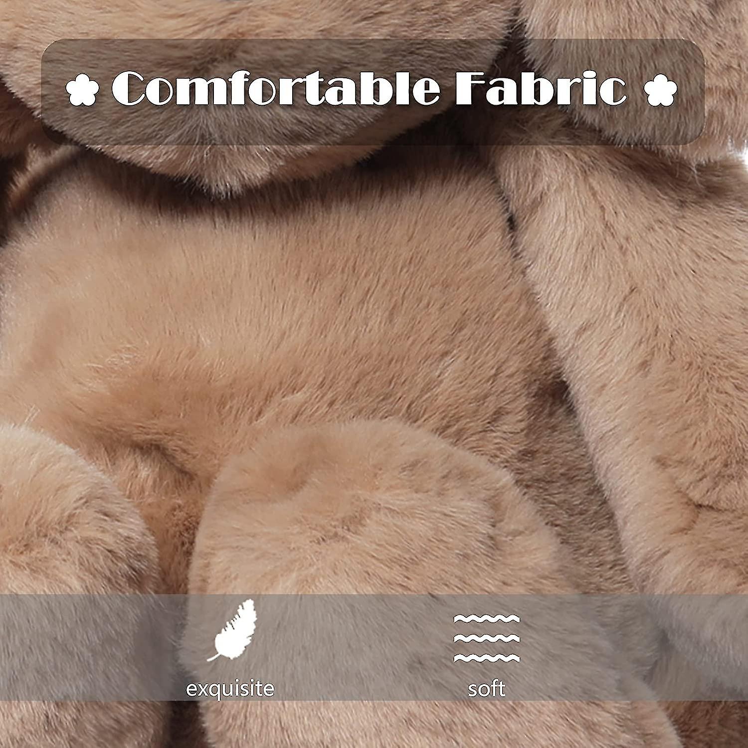 Faux Fur Backpack Furry Puppy Bag Fluffy Dog Shape Shoulder Bag Plush ...