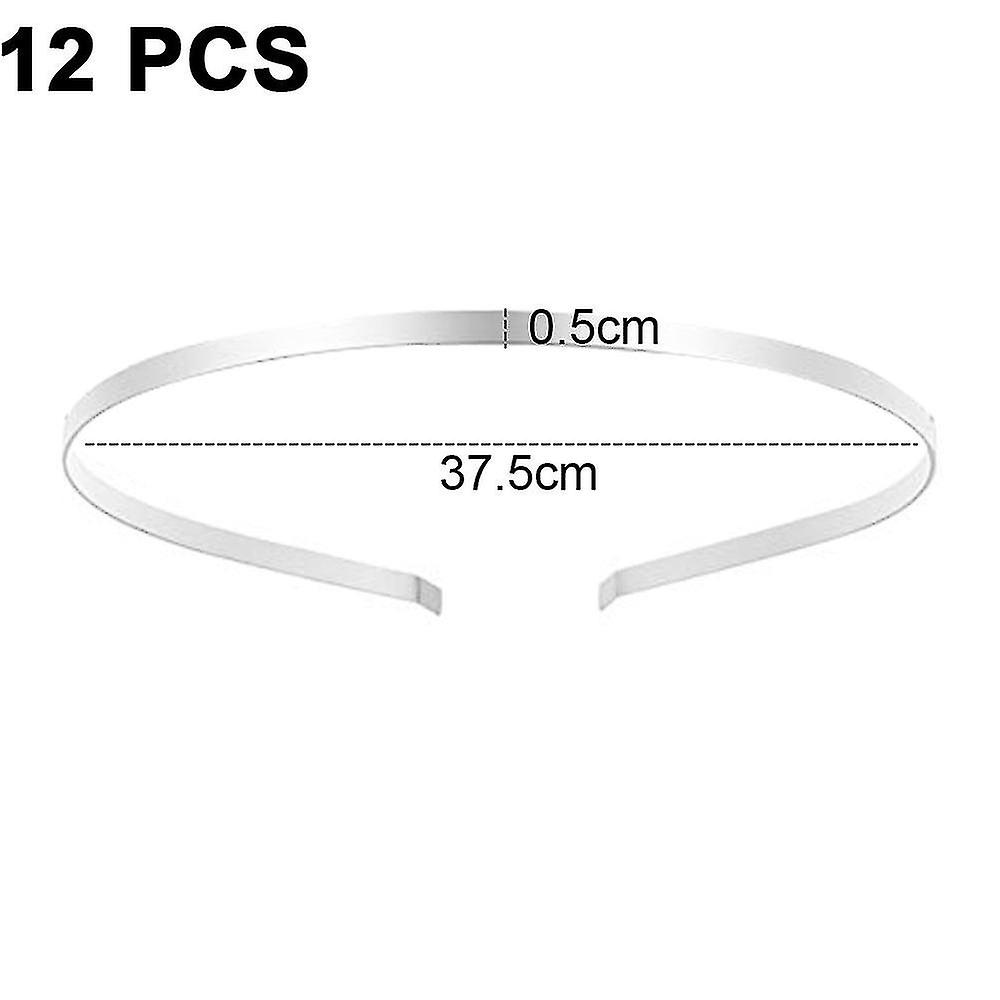 Smooth Metal Headbands Women Hair Diy Craft Blank Thin Steel Wire Frame ...