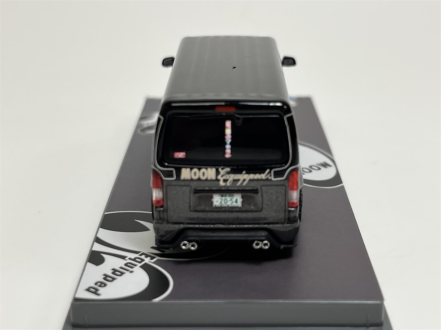 Toyota Hiace Widebody Mooneyes Black 1:64 Scale Tarmac Works T64038ME2 ...