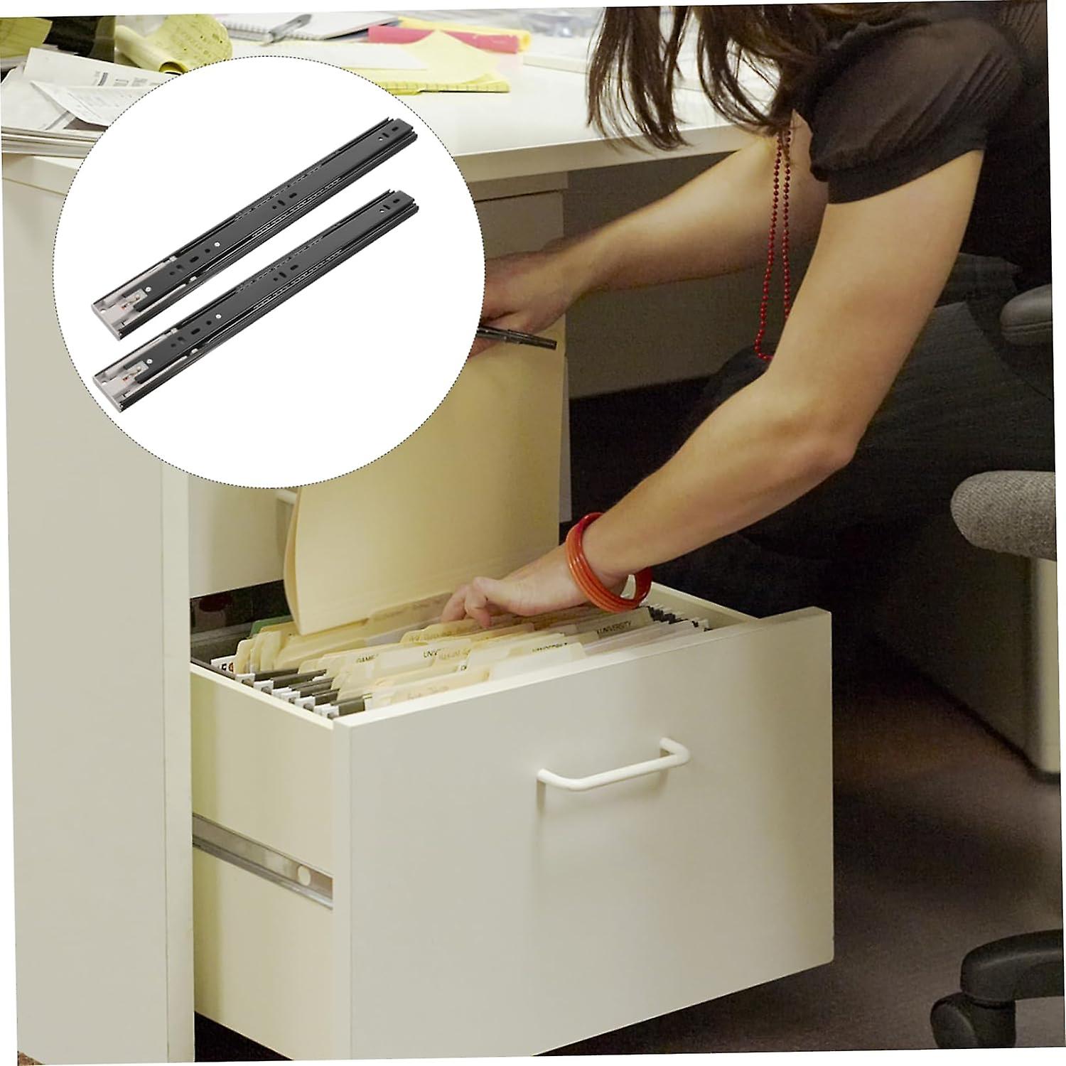 1 Pair Slides Hidden Bottom Mount Rails Drawer Glides Drawer Track ...