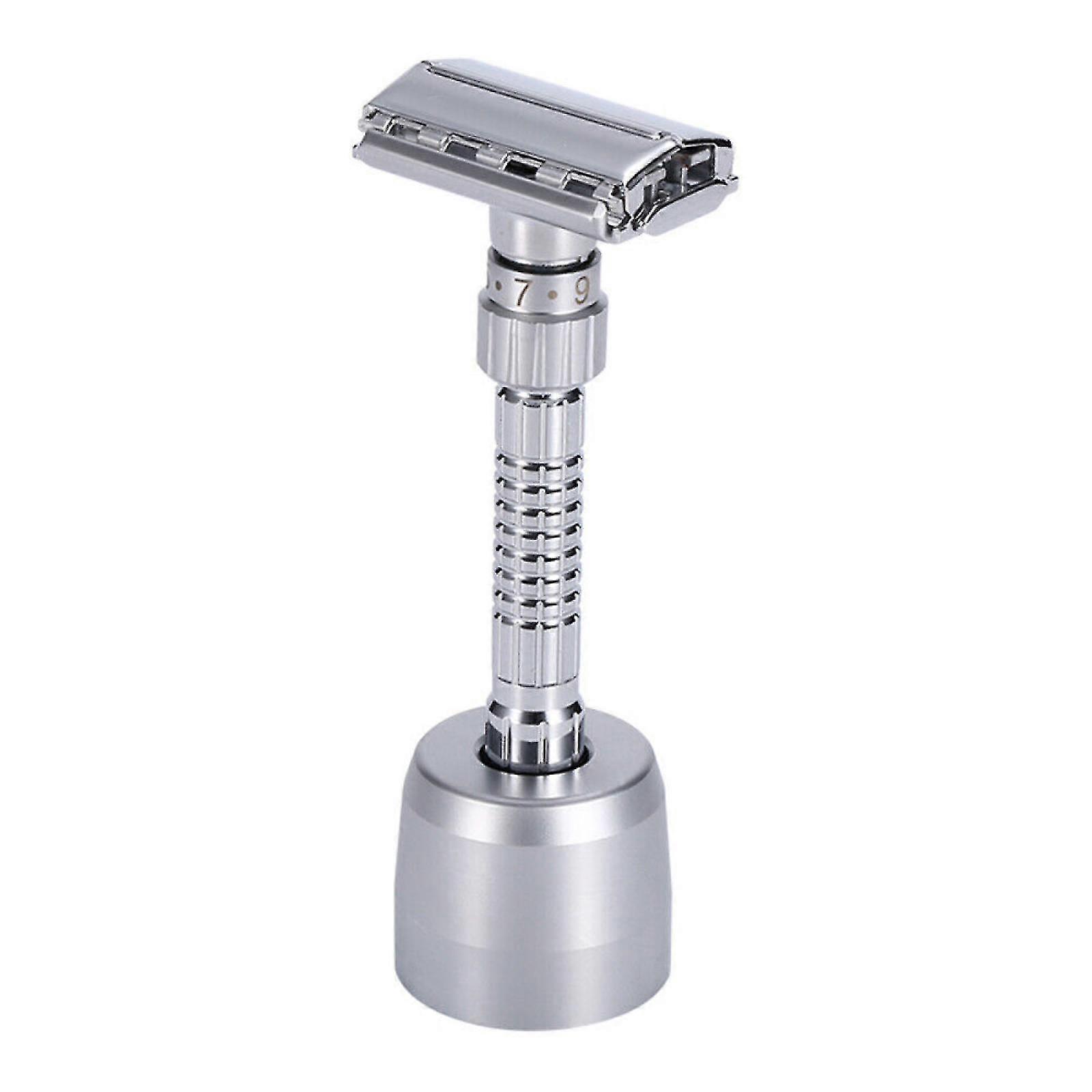 Double Edge Safety Razor for Men with Razor Stand, One Blade Metal ...