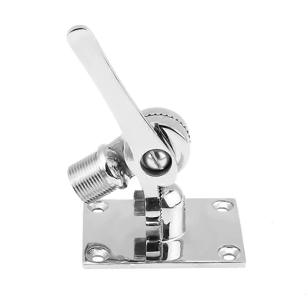 Marine Boat 316 Stainless Steel Dual Axis Adjustable Antenna Base Mount ...