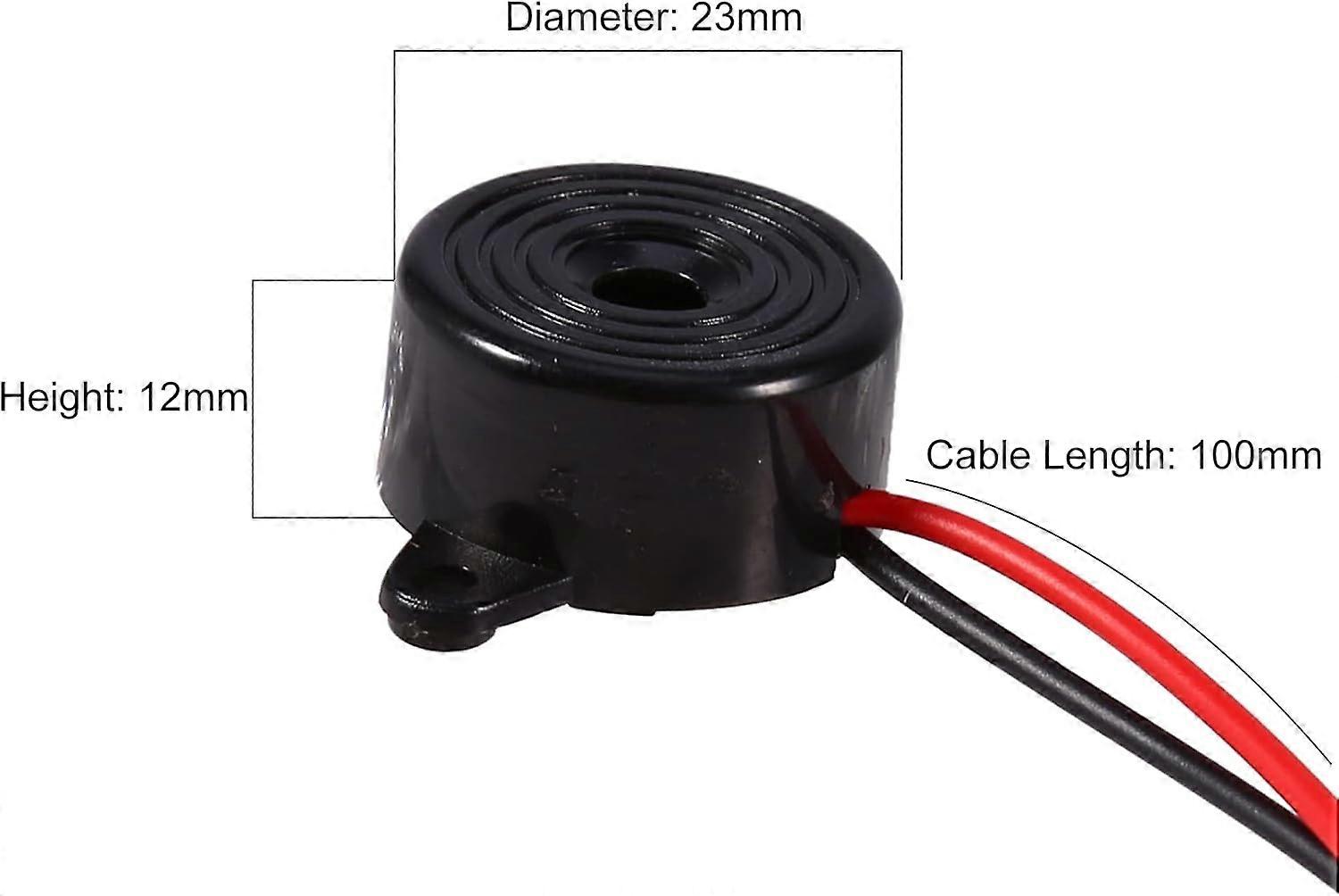Dc 3V-24V Piezoelectric Alarm Buzzers With 100Mm Cable | Fruugo UK