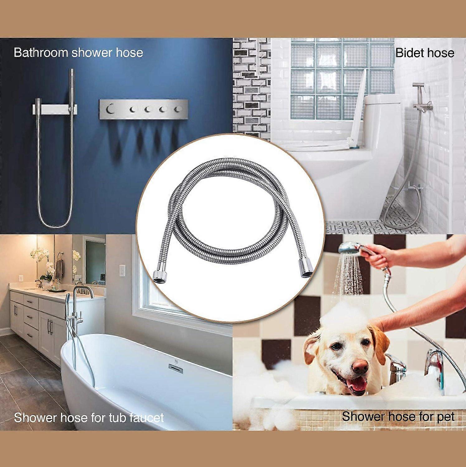 3M shower hose - hose to shower in stainless steel silver | Fruugo UK