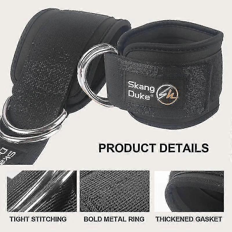 1 Pair Adjustable Fitness Ankle Straps For Cable Machines Attachment ...