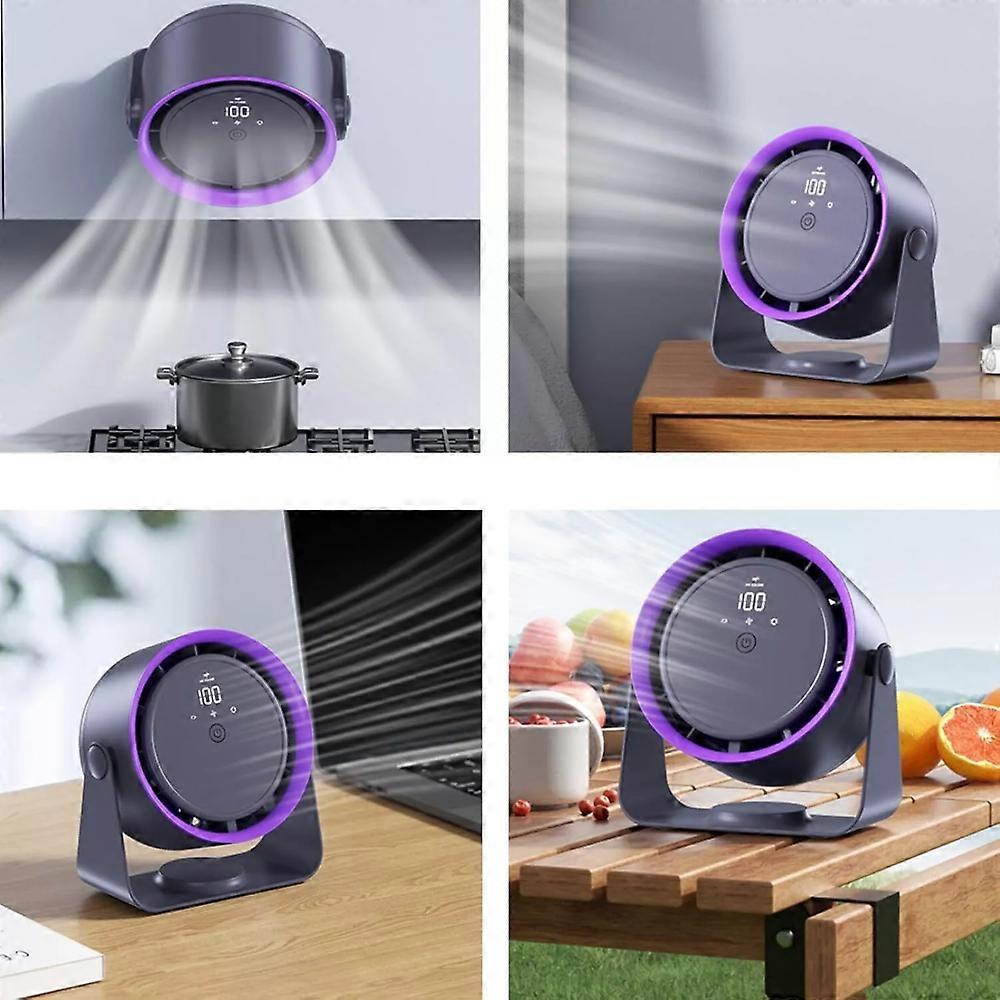 New desktop fan, touch digital display charging, air circulation fan ...
