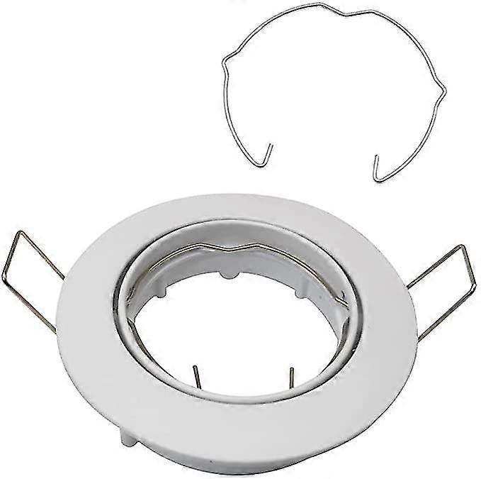 36 Pieces Lamp Retaining Rings for GU10 MR16 Spotlight 50MM Silver Horn ...