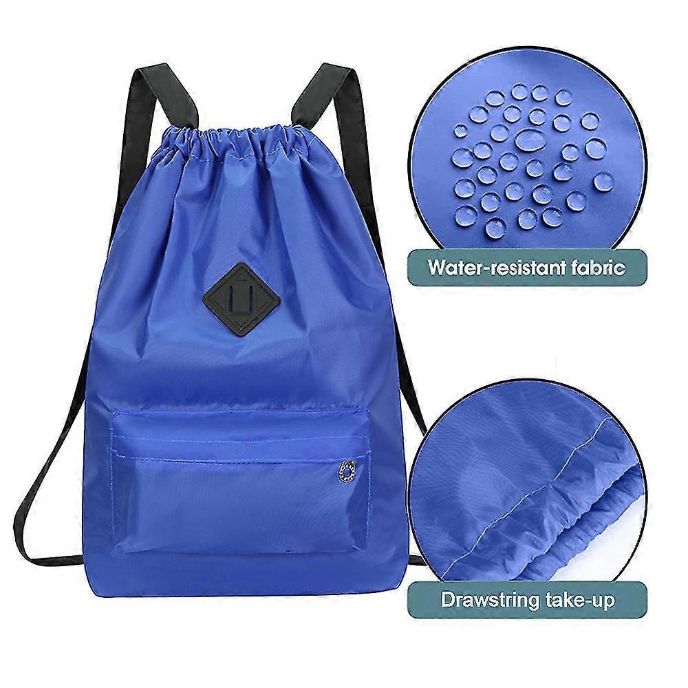 Drawstring Backpack Sports Gym Bag With Shoes Compartment, Water ...