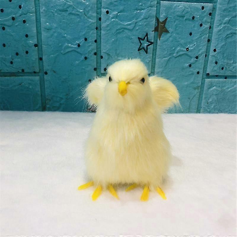 Realistic Chick Decoration Furry Animal Doll Simulation Sound Chicken ...