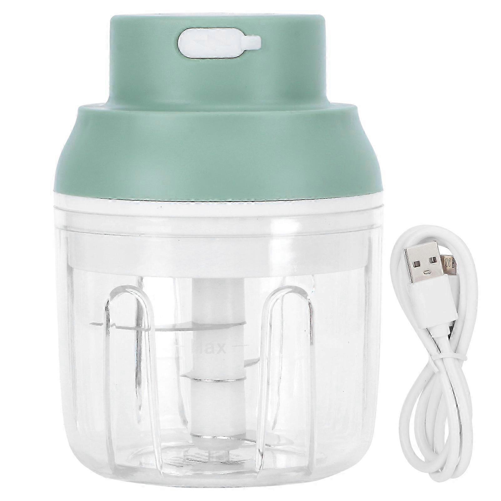 Mini Vegetable Cutter 250ml Electric Garlic Masher Crusher Grinder ...