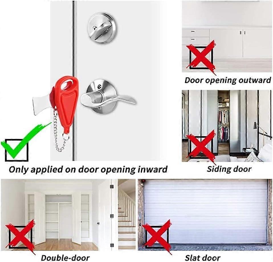 Portable Door Lock, Lock Hotel Travel Locker Door Home Security for ...