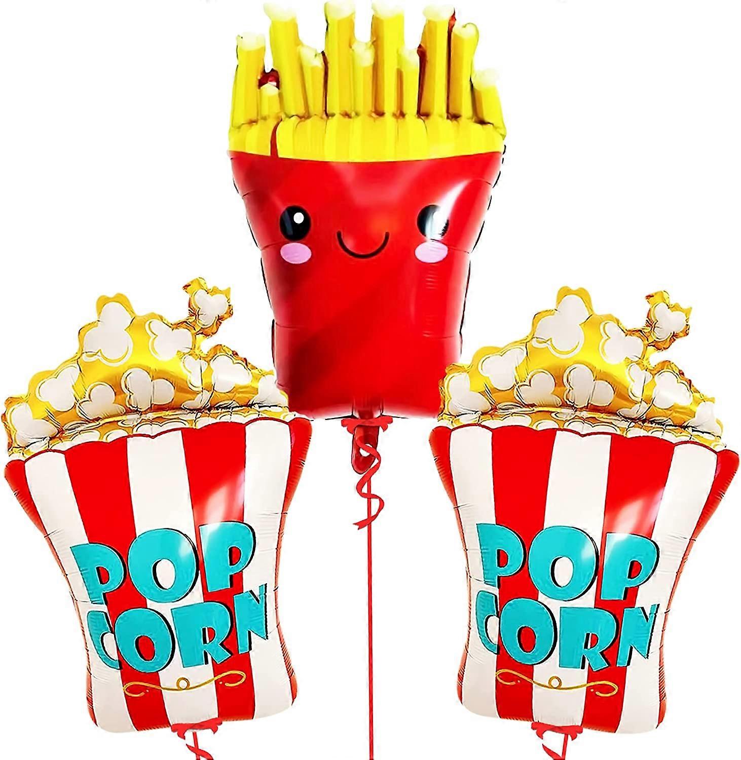 Big, Popcorn Balloon Decorations Set- 30 Inch, Carnival Theme Party ...