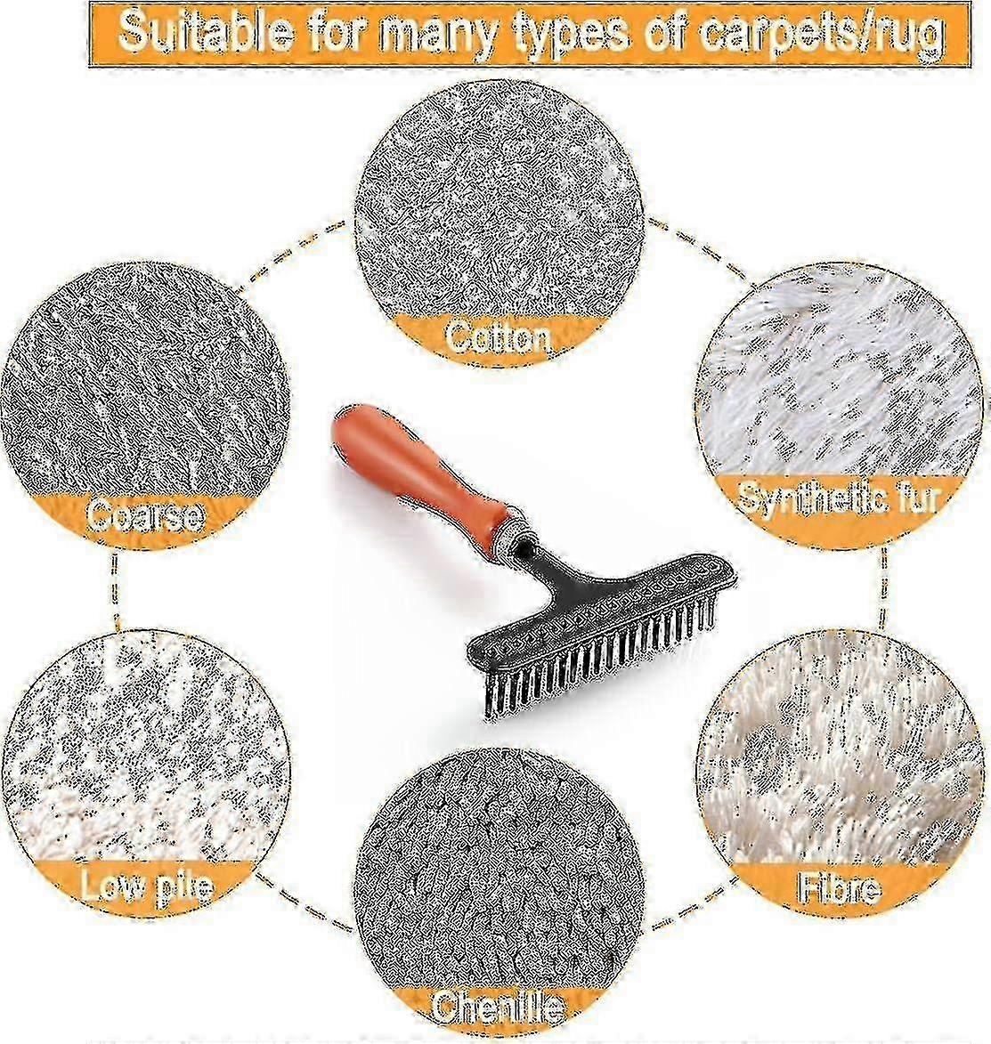 Carpet Rake, Hand Held Carpet Rake, Making Carpets Fluffy Again, Clean ...