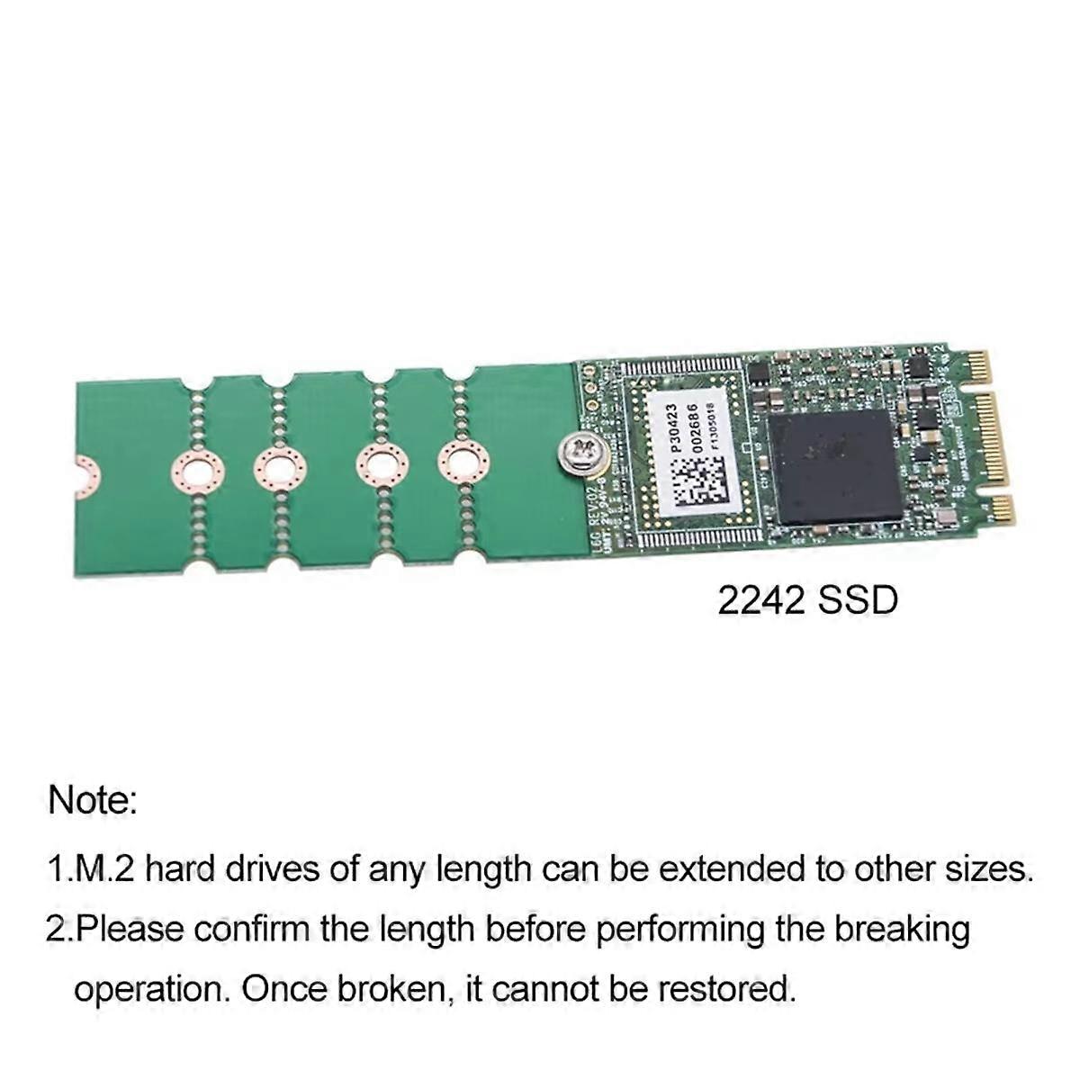 M.2 NGFF SSD Solid State Drive 2230 2242 2260 to 2280 Extension Bracket ...