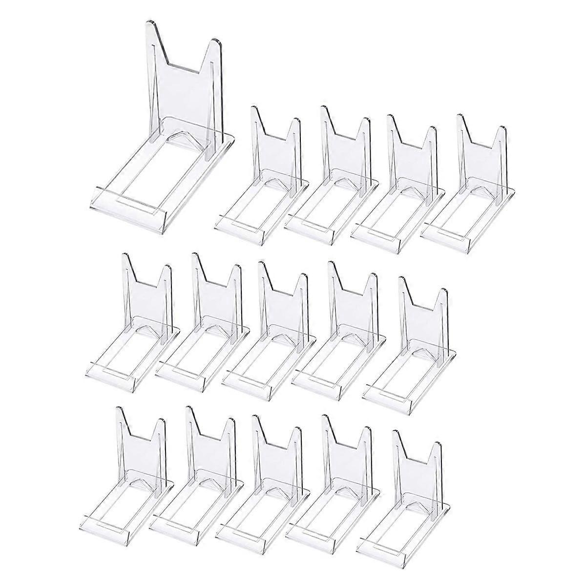 Plate Stands Plastic Display Holders Picture Plate Holders Clear Mini ...