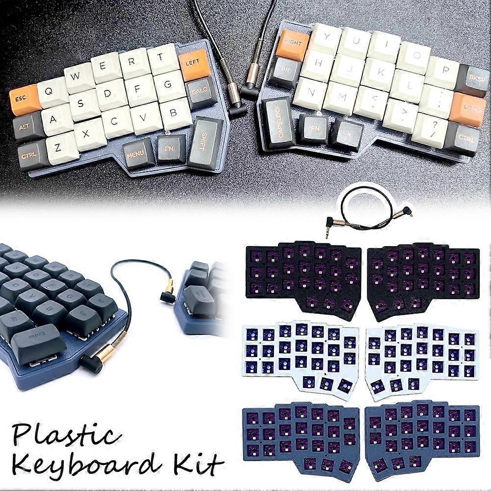 Wired Split Keyboard Left Right Hand Keyboard Kit Hot Swap Ergonomics ...
