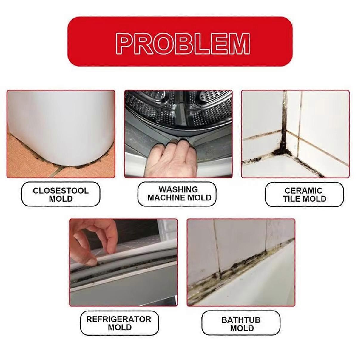 Washing Machine Cleaner 100ml Black Mold Shower Remover Washer Machine ...