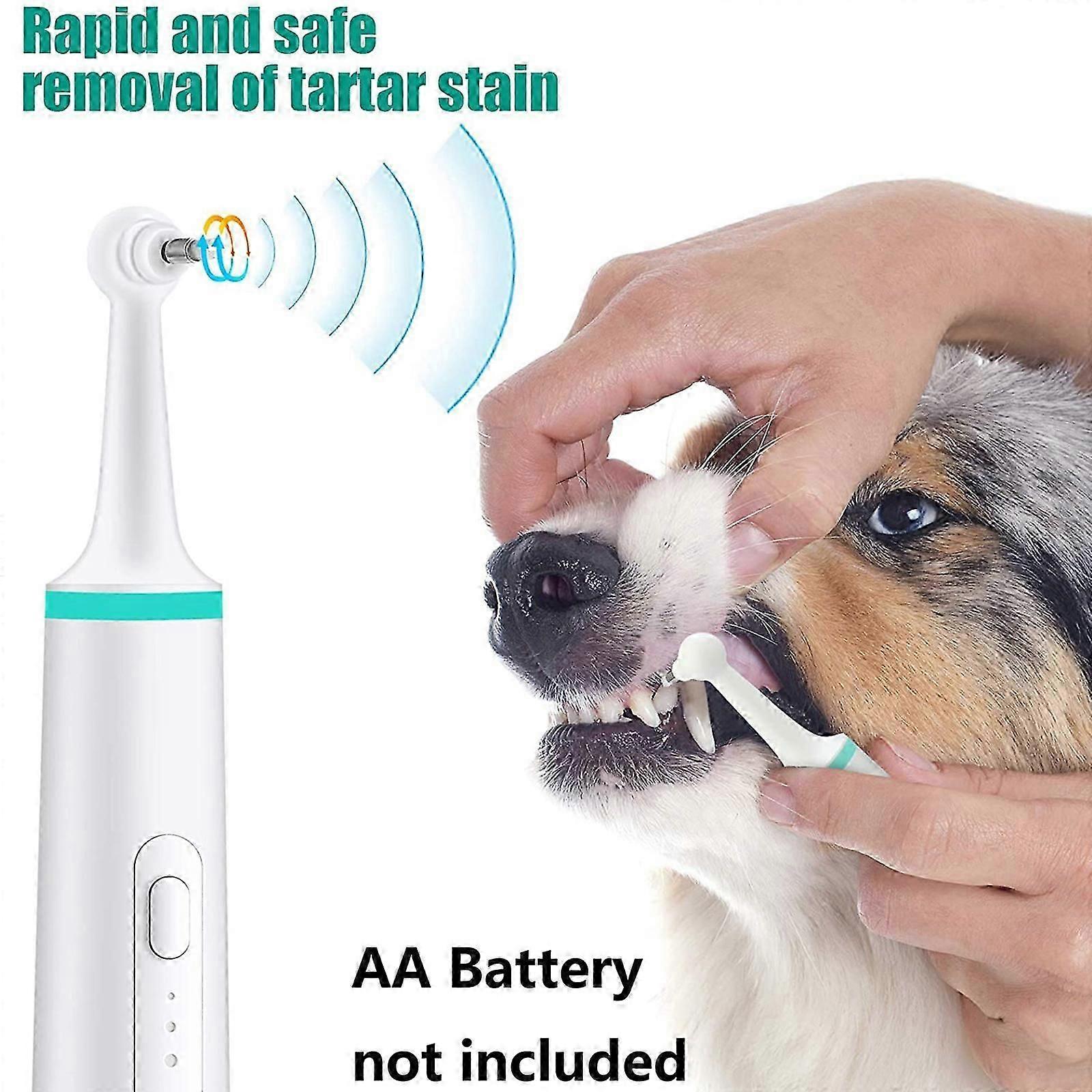 Pet Teeth Polisher Electric Toothbrush With 4 Brush Heads Pet Dental ...