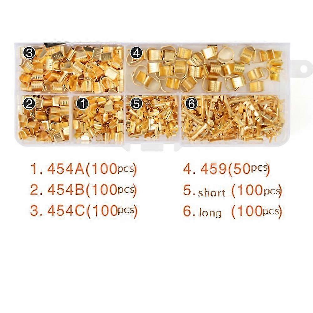 550 Pcs U Shape Copper Ring Terminals Crimp Kit - Terminal Connector ...