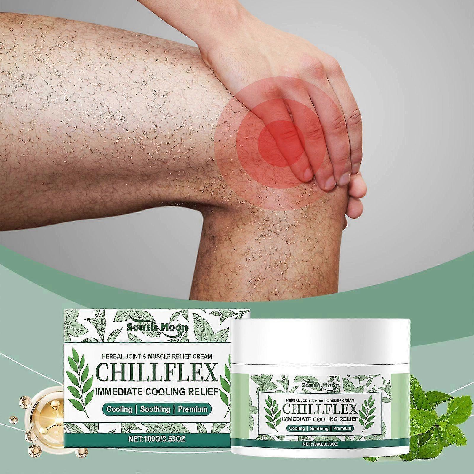 1-3pcs Menthol Joint & Muscle Relief Massage Cream Chillflex Herbal ...