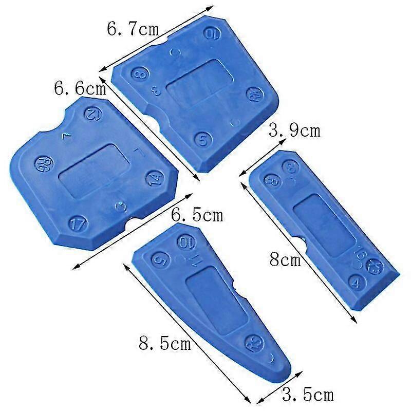 4 Pieces Silicone Caulking Tool Set Joint Smoother Kit for Silicone ...