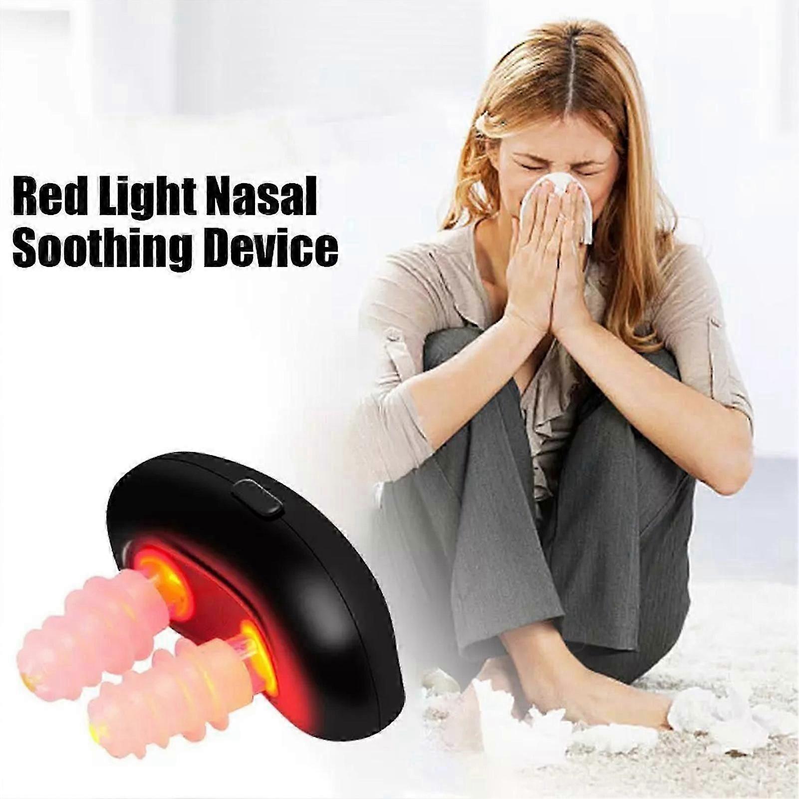 RespiRelief Red Light Nasal Therapy Infrared Rhinitis Instrument, Red ...