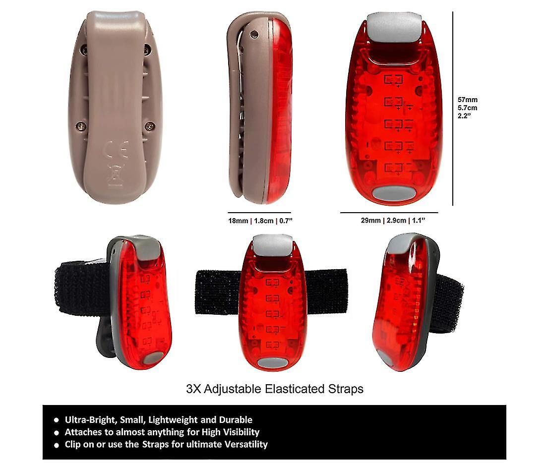 Led Safety Lights (3 Pack) Flashing Strobe Light High Visibility For ...